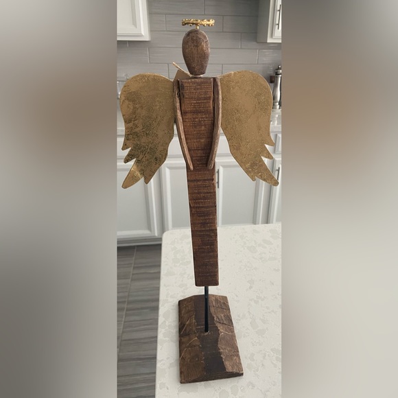 Mud Pie | Accents | Nwt Large Tin Wing Angel Sitters 8x8 By Mudpie Hone ...